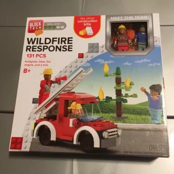Block Tech | Toys | Block Tech Wildfire Response Building Set 41 Pieces ...